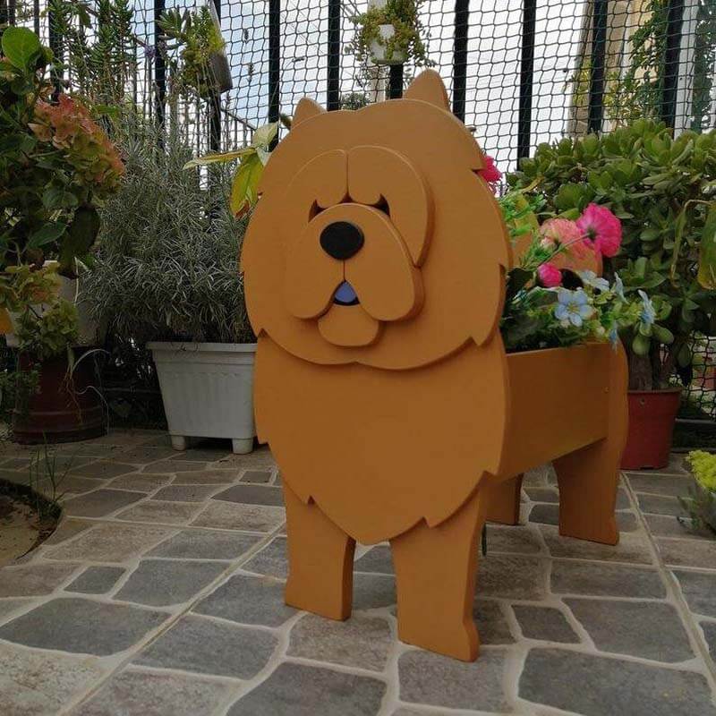 Yellow Chow Chow Planter AP018 – VerseVida